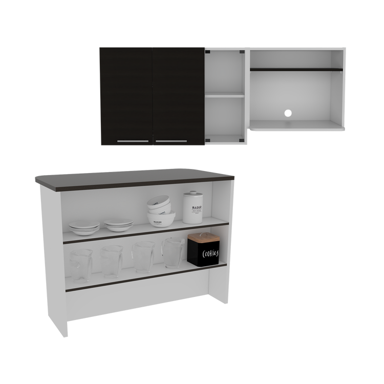 Combo Para Cocina Buror, Incluye Gabinete Superior + Barra de Cocina ...