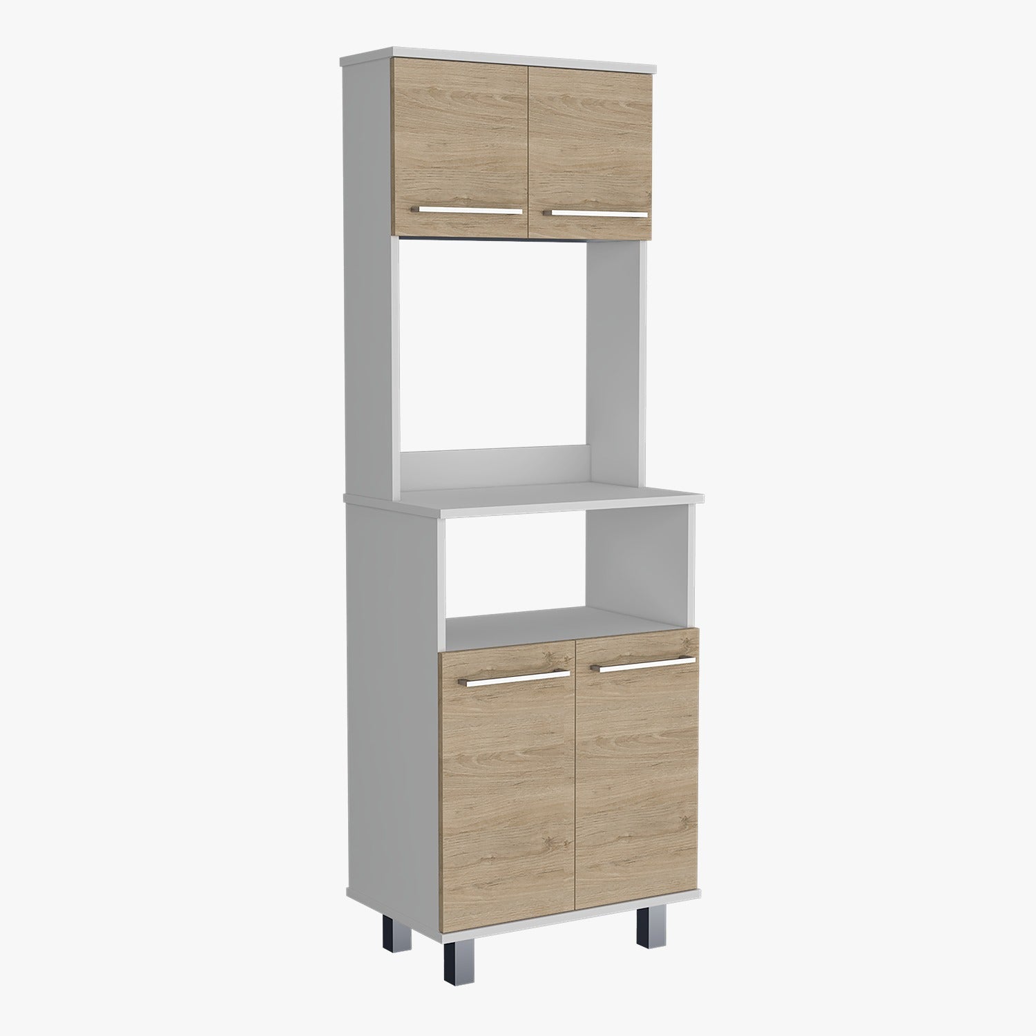 Mueble Alacena Catina color Blanco y Beige para Cocina. – Virtual ...