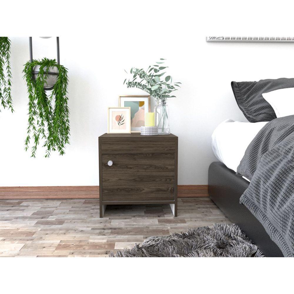 Buró Tutto, Chocolate y Blanco, con Un Cajón Amplio Ideal Para Espacio ...