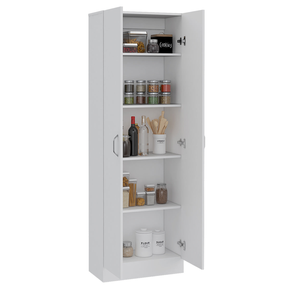 Mueble Alacena Sofia, Color Blanco, Con 2 Puertas – Virtual Muebles Mx