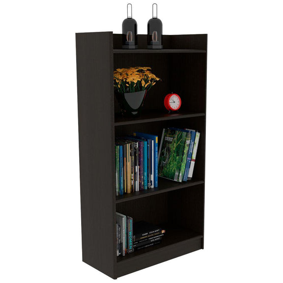 Librero Pequeña Eco, Color Wengue – Virtual Muebles Mx