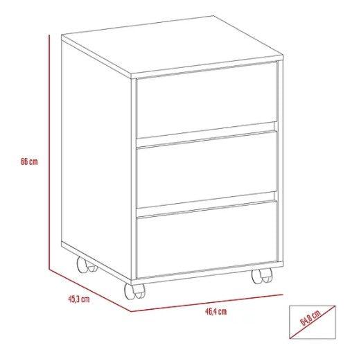 Archivador Taira Color Wengue Para Oficina. – Virtual Muebles Mx