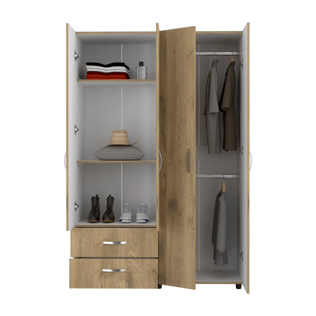 Closet Arkola color Macadamia y Blanco para Habitación. – Virtual ...