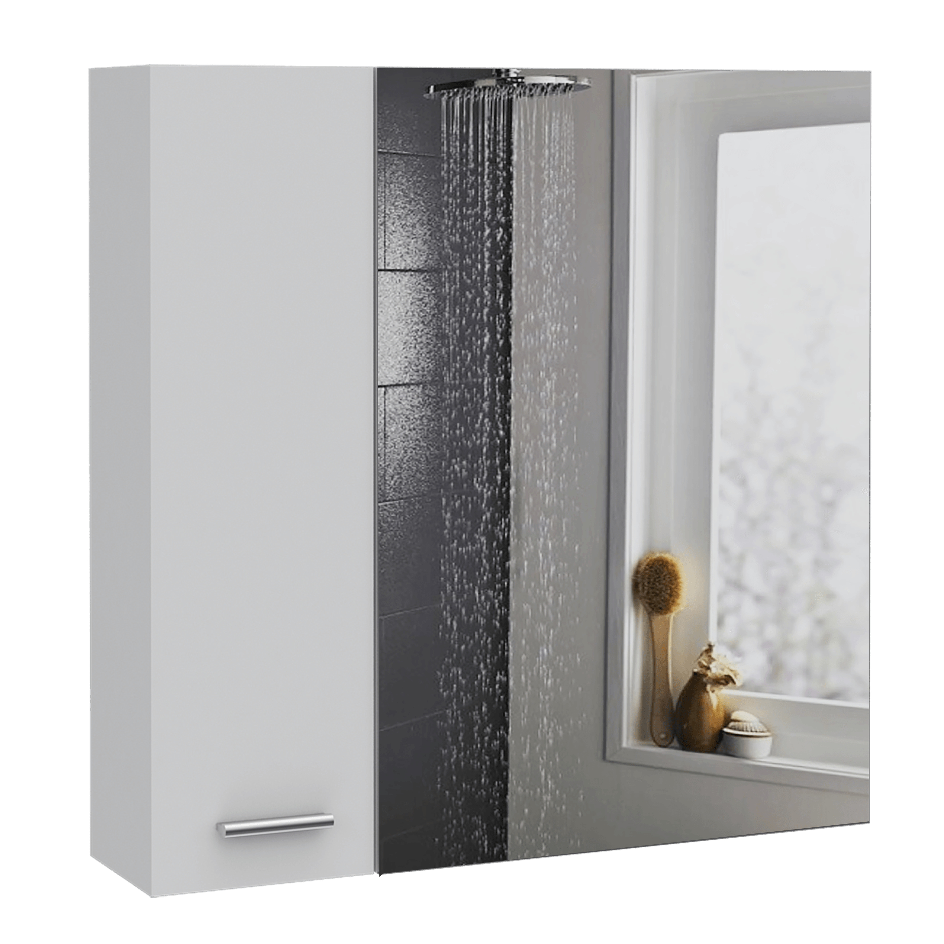 Gabinete de Baño Caribe color Blanco. – Virtual Muebles Mx