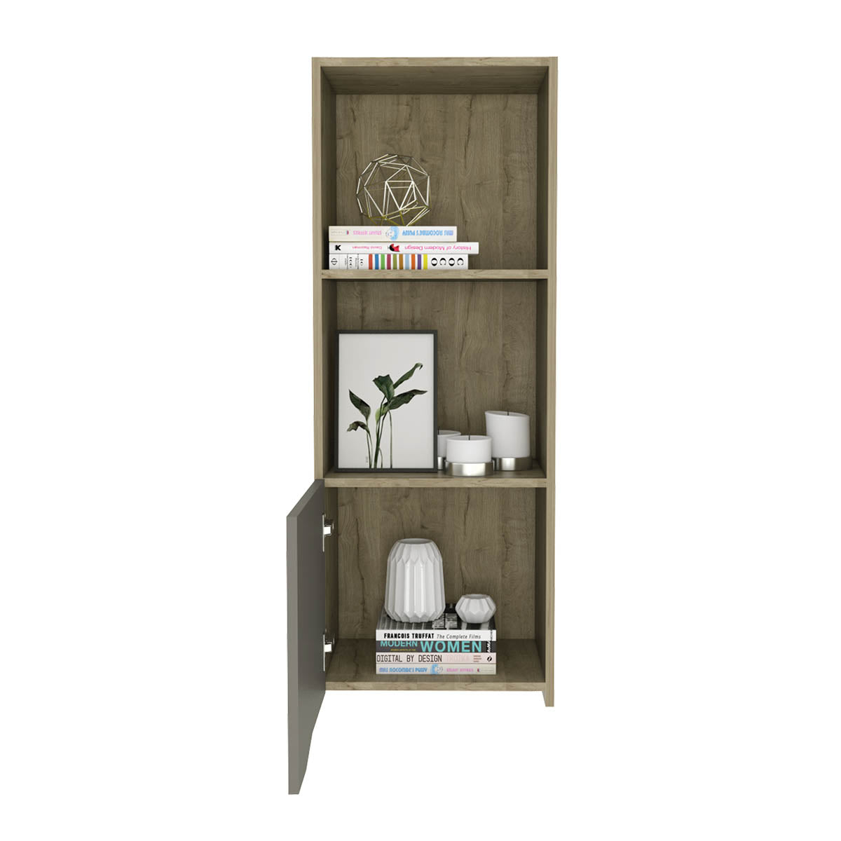 Mueble Auxiliar Alto Obregon, Color Duna – Virtual Muebles Mx