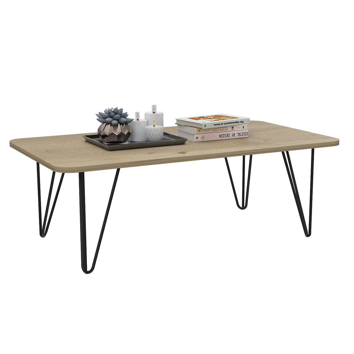 Mesa de Centro Grace, Color Duna. – Virtual Muebles Mx