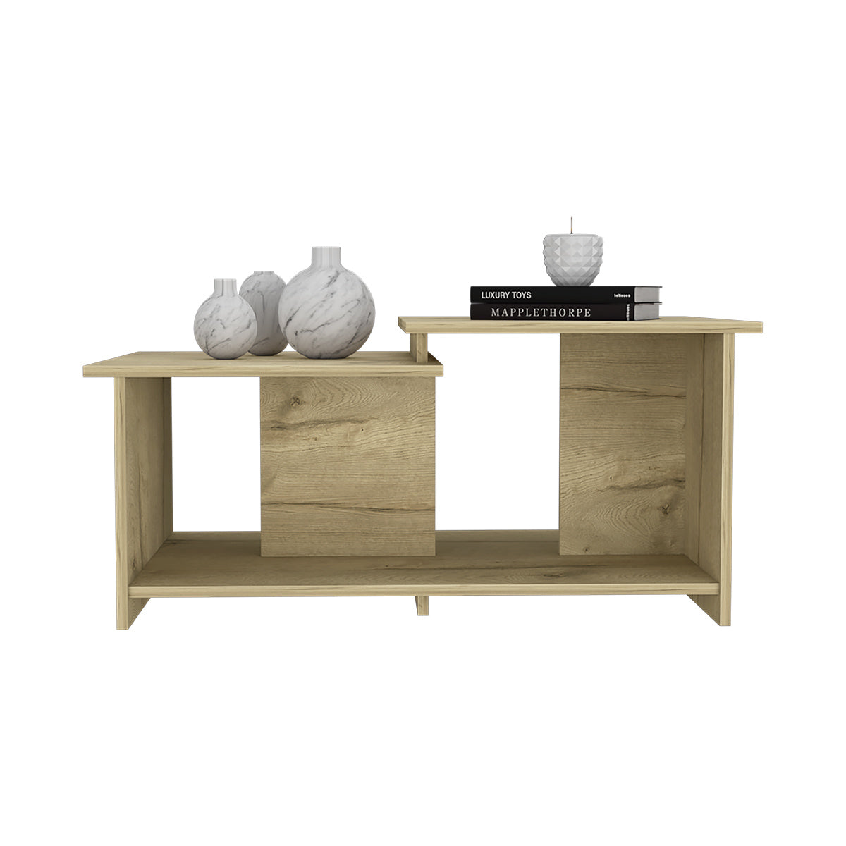 Mesa De Centro Wema, Color Duna – Virtual Muebles Mx