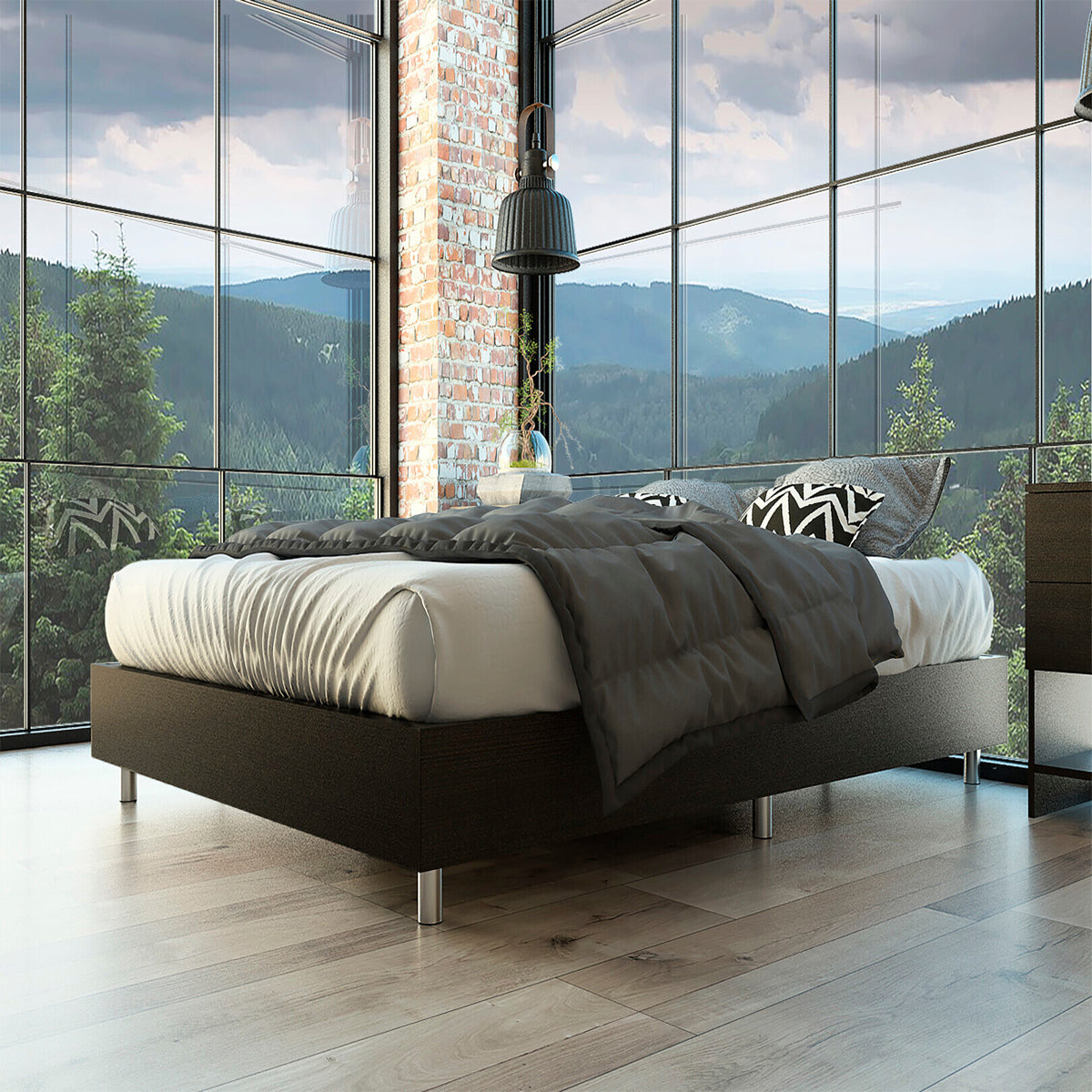 Base para Cama Lugo, Color Duna – Virtual Muebles Mx